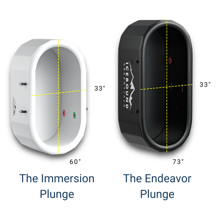 Endeavor XL Cold Plunge Bundle | Spacious Tub + 1HP Chiller | Icebound ...